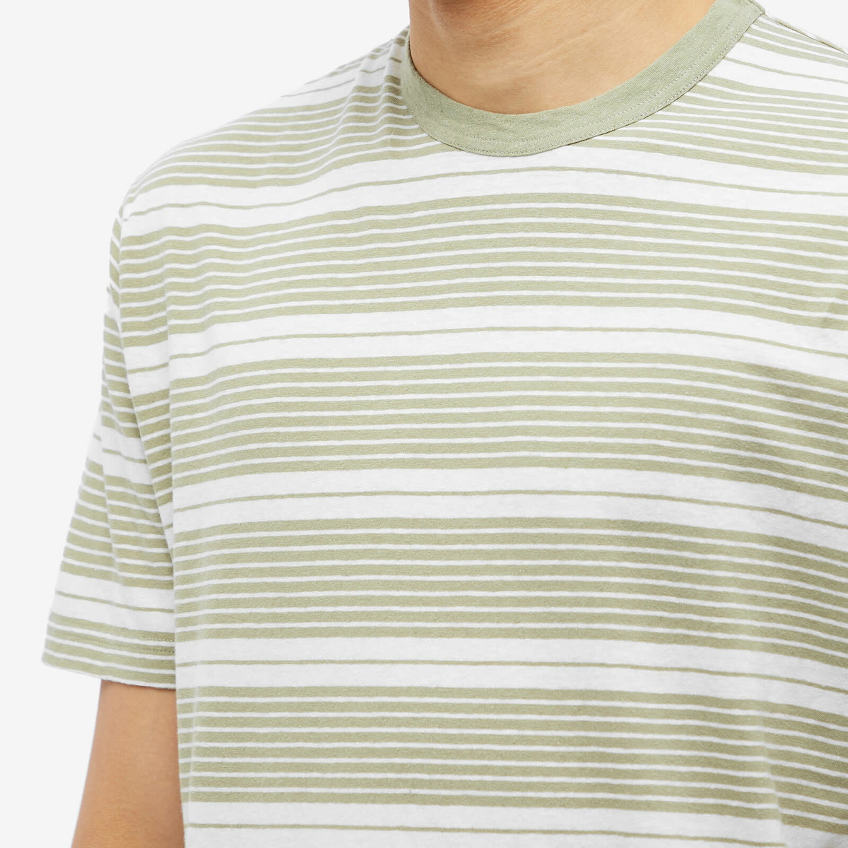 Norse Projects Men's Johannes Sunbleached Stripe T-Shirt in Sunwashed ...
