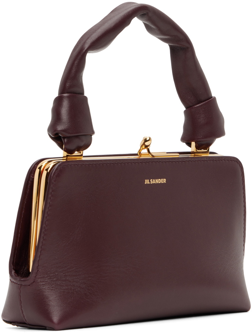 Jil Sander Burgundy Mini Goji Bag Jil Sander