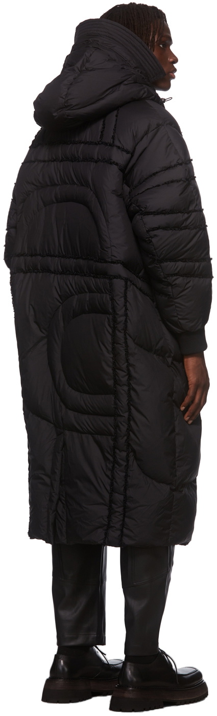 Chen Peng Black Down Aqua Man Coat Chen Peng
