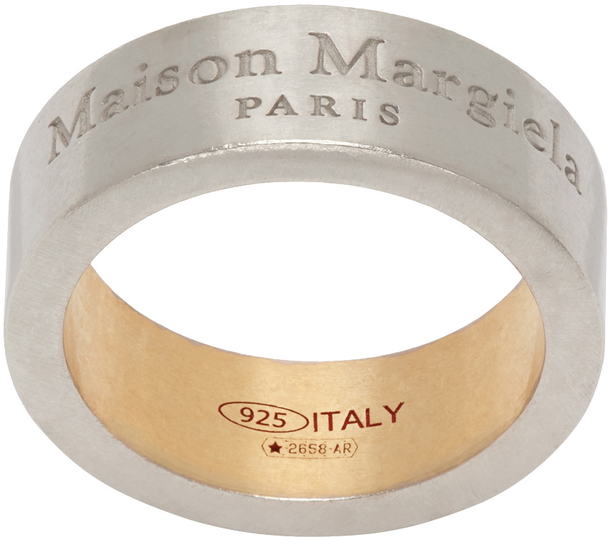 Maison Margiela Silver Logo Ring Maison Margiela