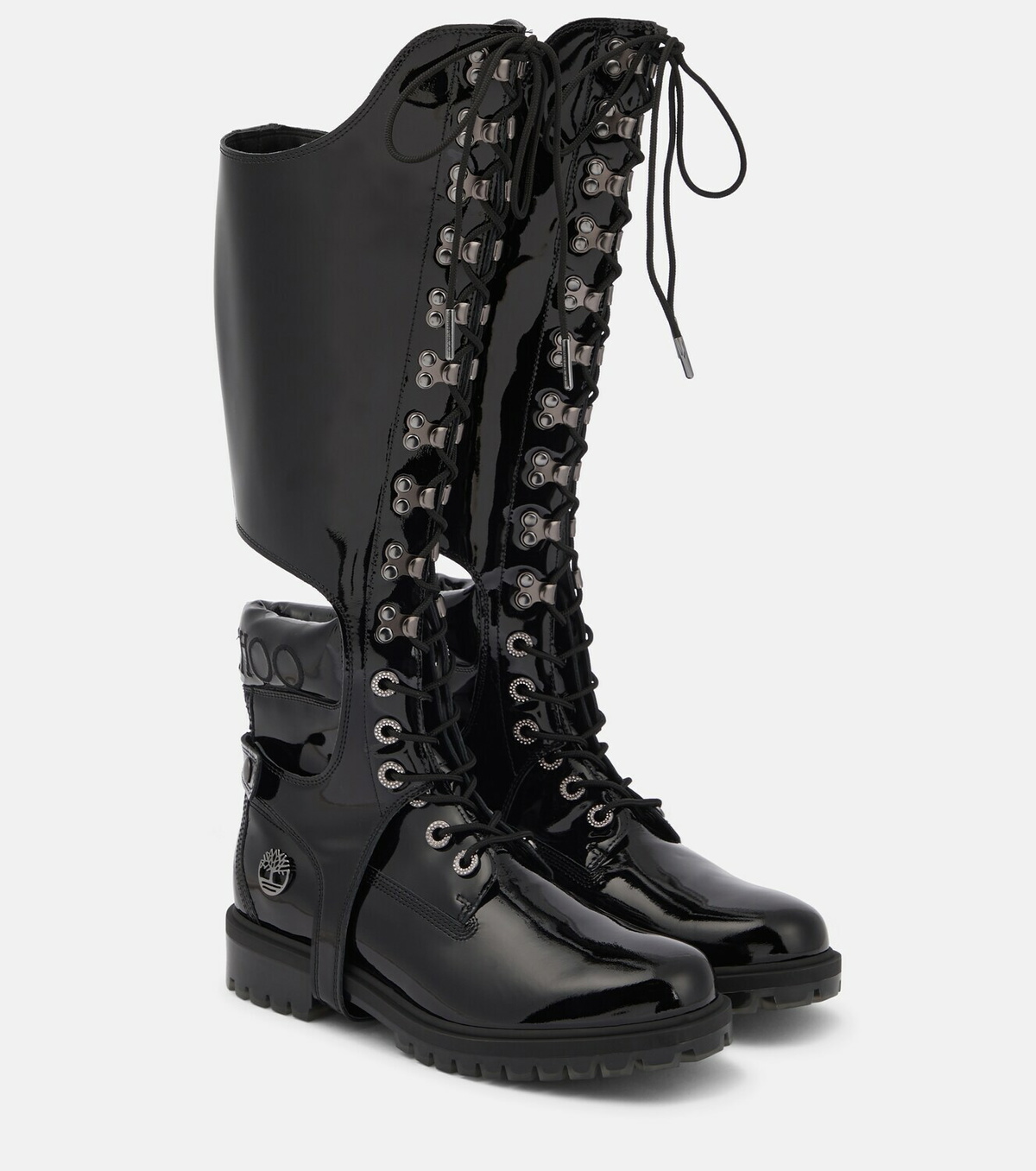 Jimmy Choo - x Timberland convertible patent leather boots Jimmy Choo