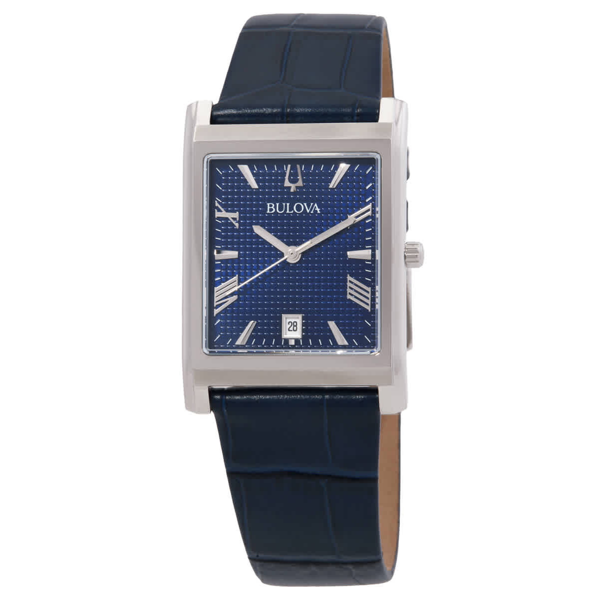 Bulova Sutton Quartz Blue Dial Watch 96B442 Bulova