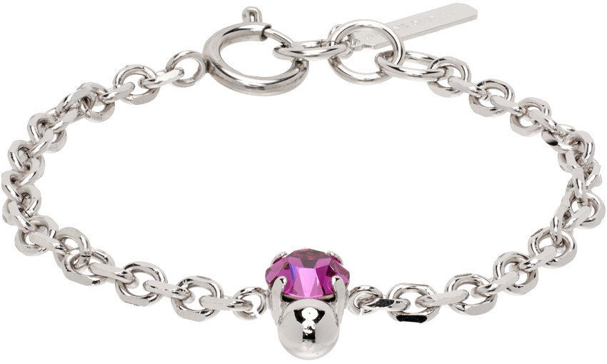 Justine Clenquet SSENSE Exclusive Silver Nate Bracelet Justine Clenquet