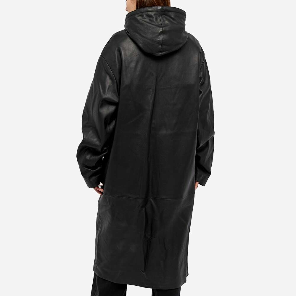Vetements Women's Leather Raincoat in Black Vetements