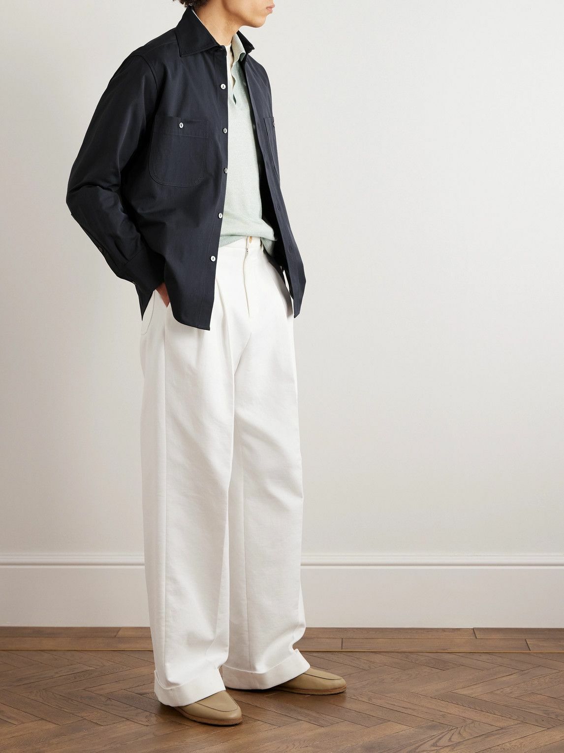 Stòffa - Work Cotton-Canvas Shirt - Blue STÒFFA