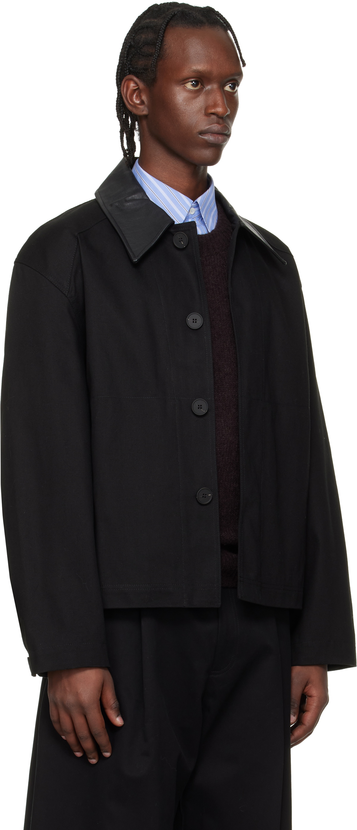 Studio Nicholson Black Aaron Levine Edition Dover Jacket Studio Nicholson