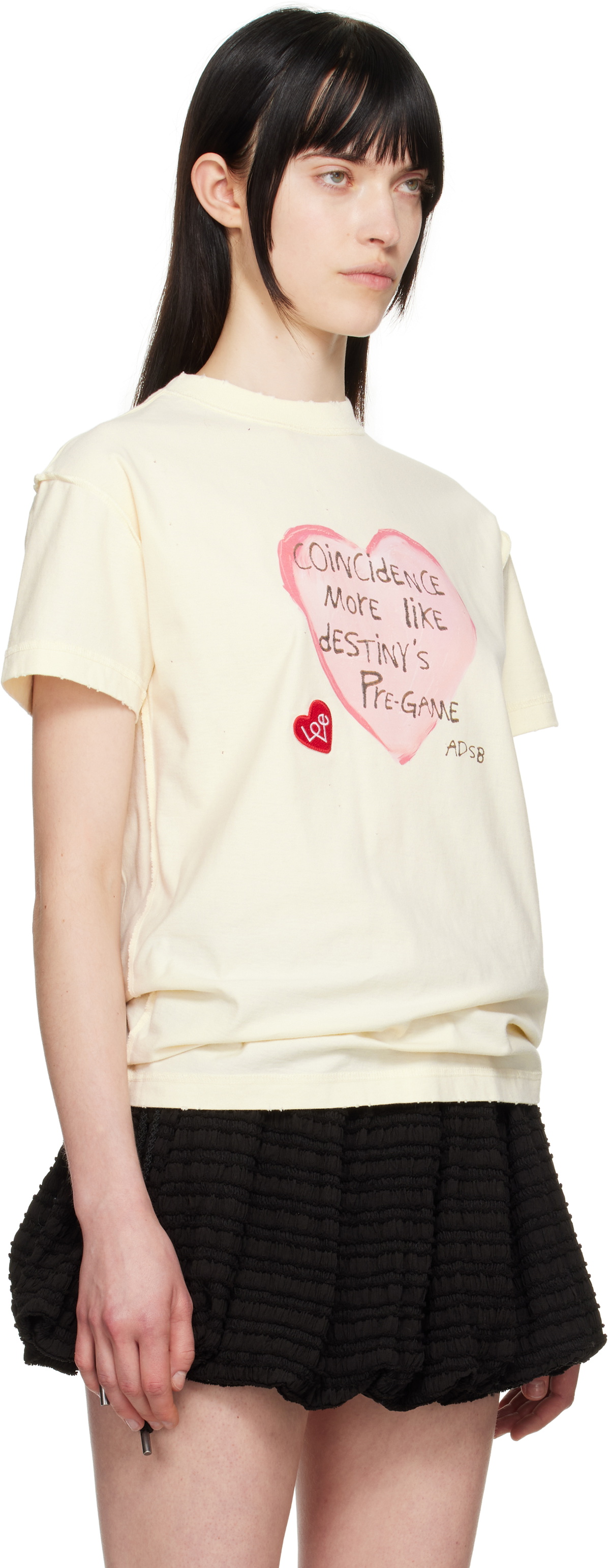 Andersson Bell Off-White Heart Message T-shirt Andersson Bell