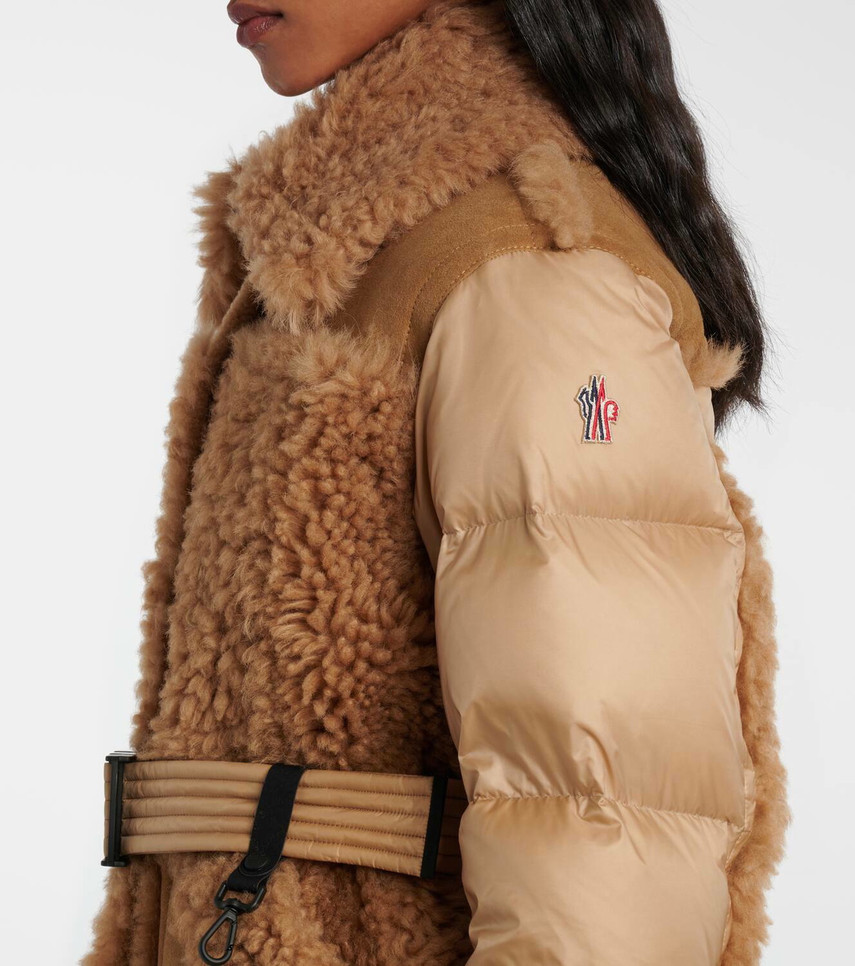 Moncler Grenoble Chaiten shearling-trimmed down jacket Moncler Grenoble