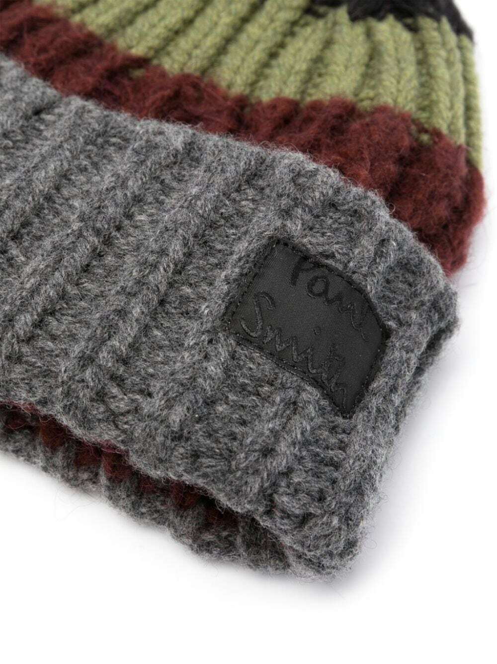 PAUL SMITH - Wool Colorblock Beanie Paul Smith