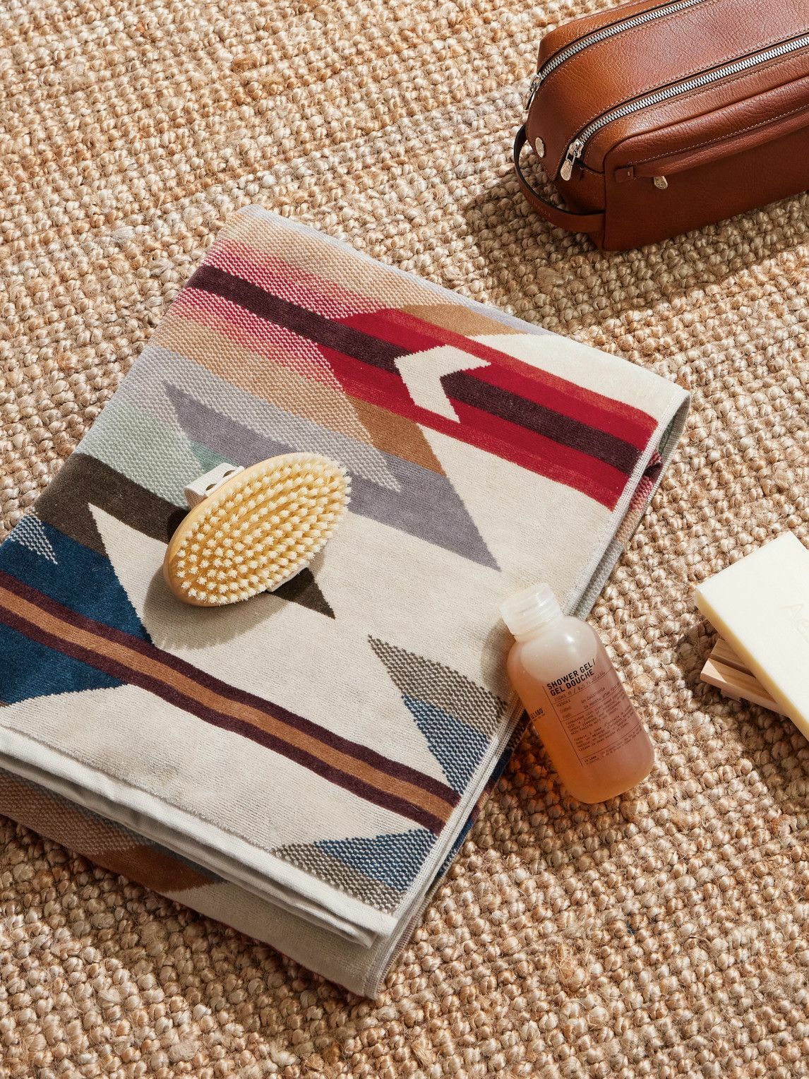 Pendleton - Wyeth Trail Oversized Cotton-Terry Jacquard Towel Pendleton