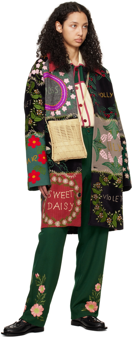 Bode Multicolor Floral Genus Quilt Coat Bode
