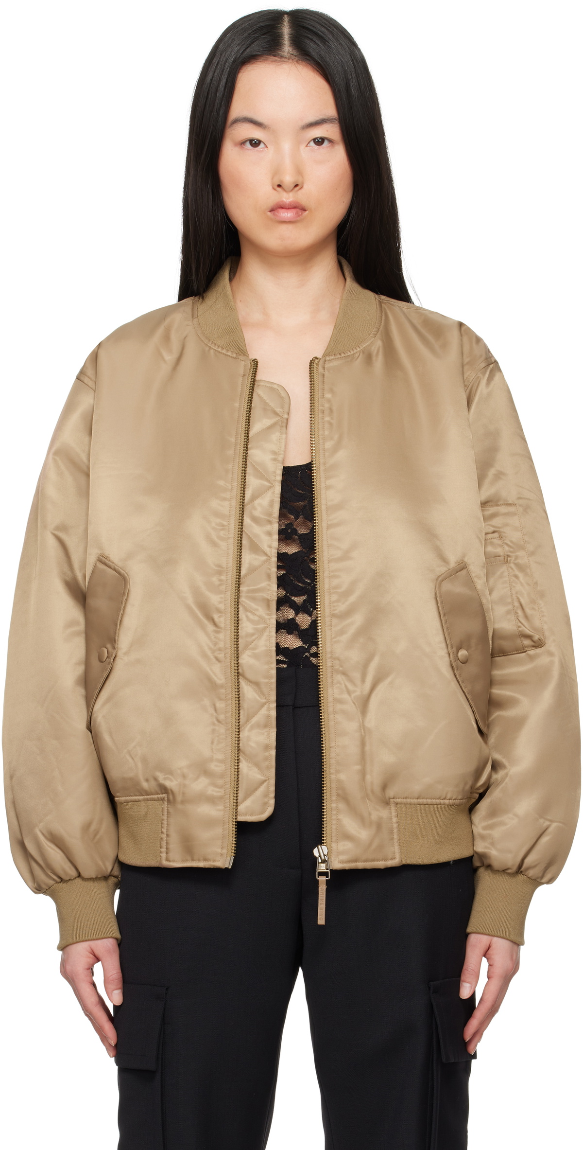 ANINE BING Khaki Leon Bomber Jacket ANINE BING