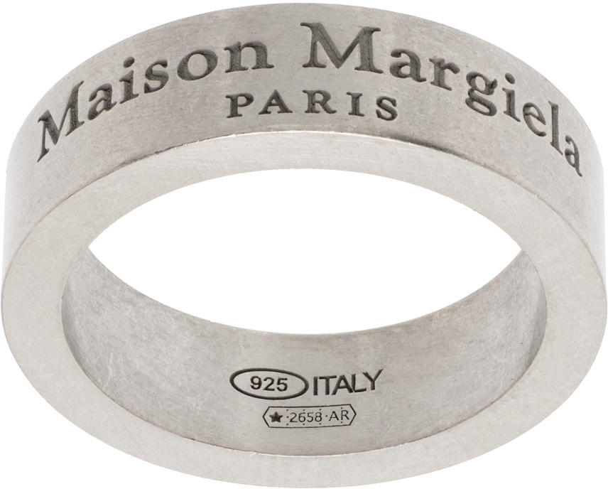 Maison Margiela Silver Logo Ring Maison Margiela