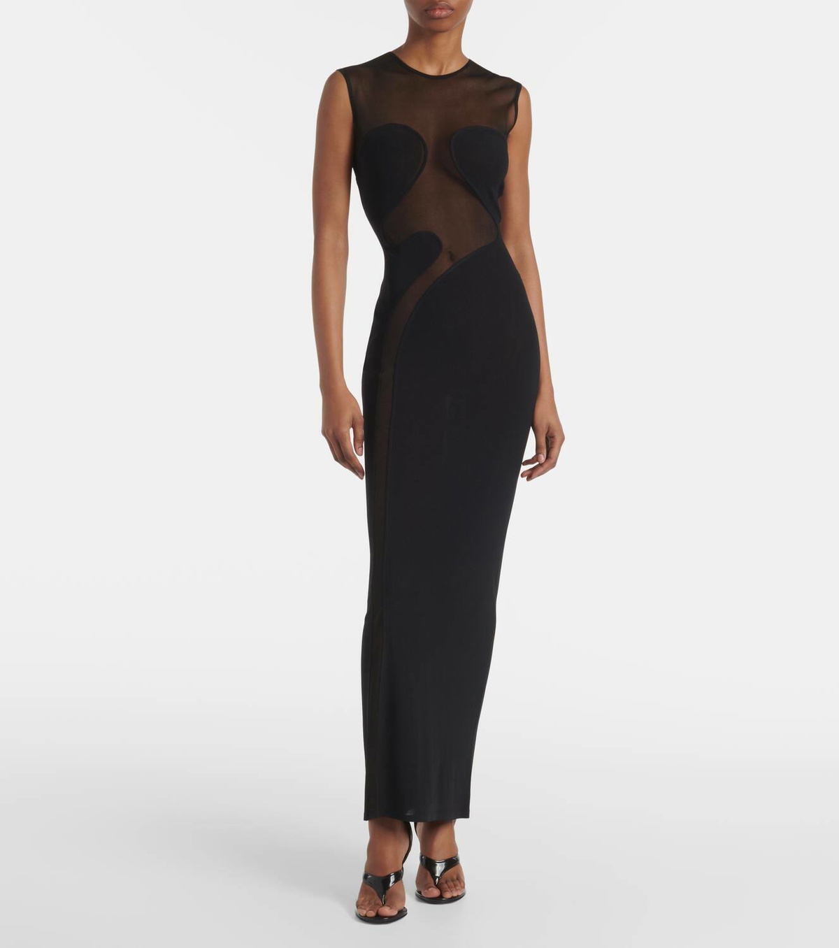 Alaïa Paneled maxi dress ALAÏA