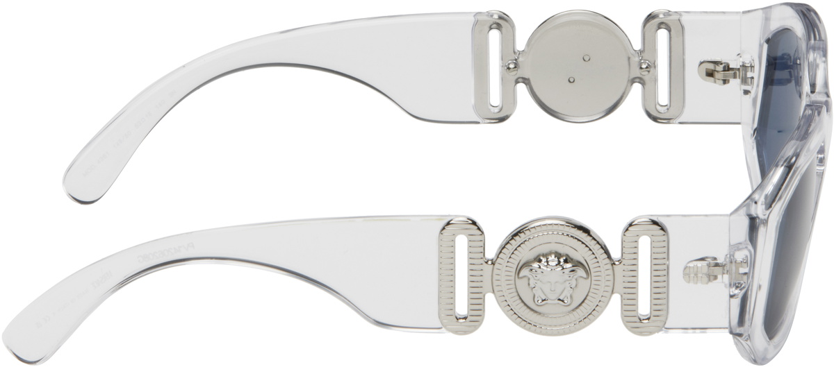 Versace Transparent Medusa Biggie Sunglasses Versace