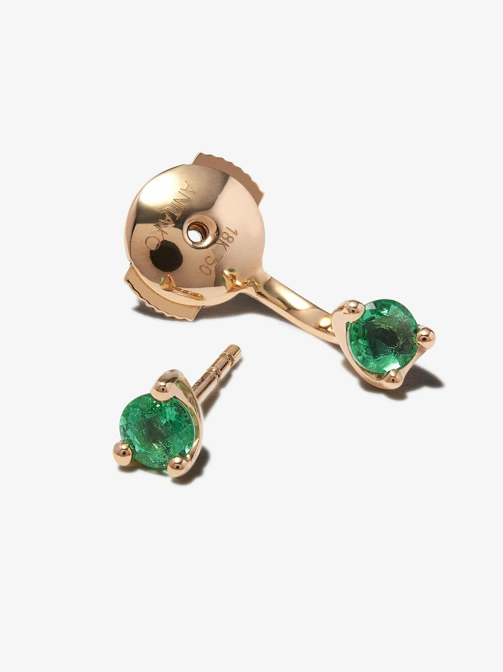 Anita Ko 18K Yellow Gold Emerald Orbit Earring Anita Ko