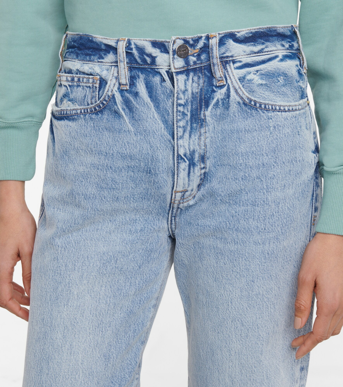 Frame - Le Jane high-rise straight jeans Frame Denim