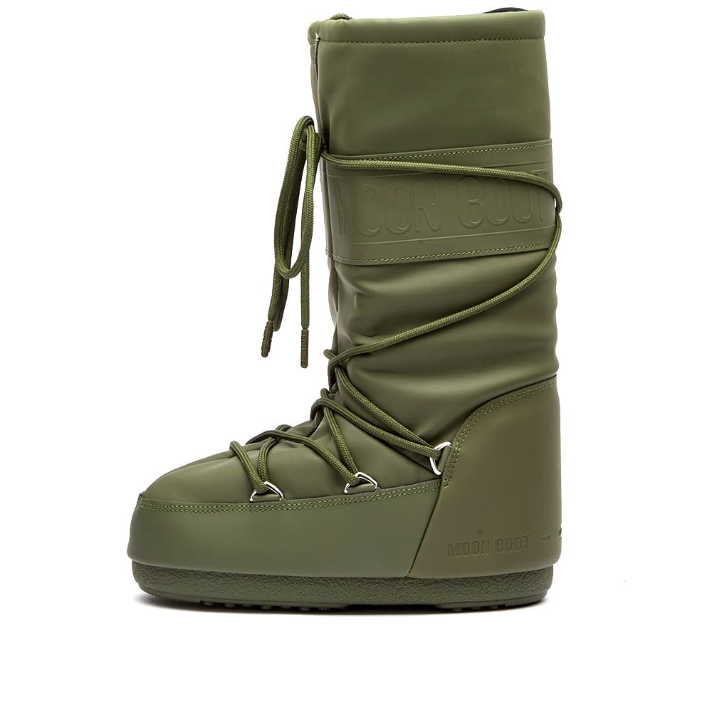 Moon Boot Women's Icon Rubber Boot in Khaki Moon Boot