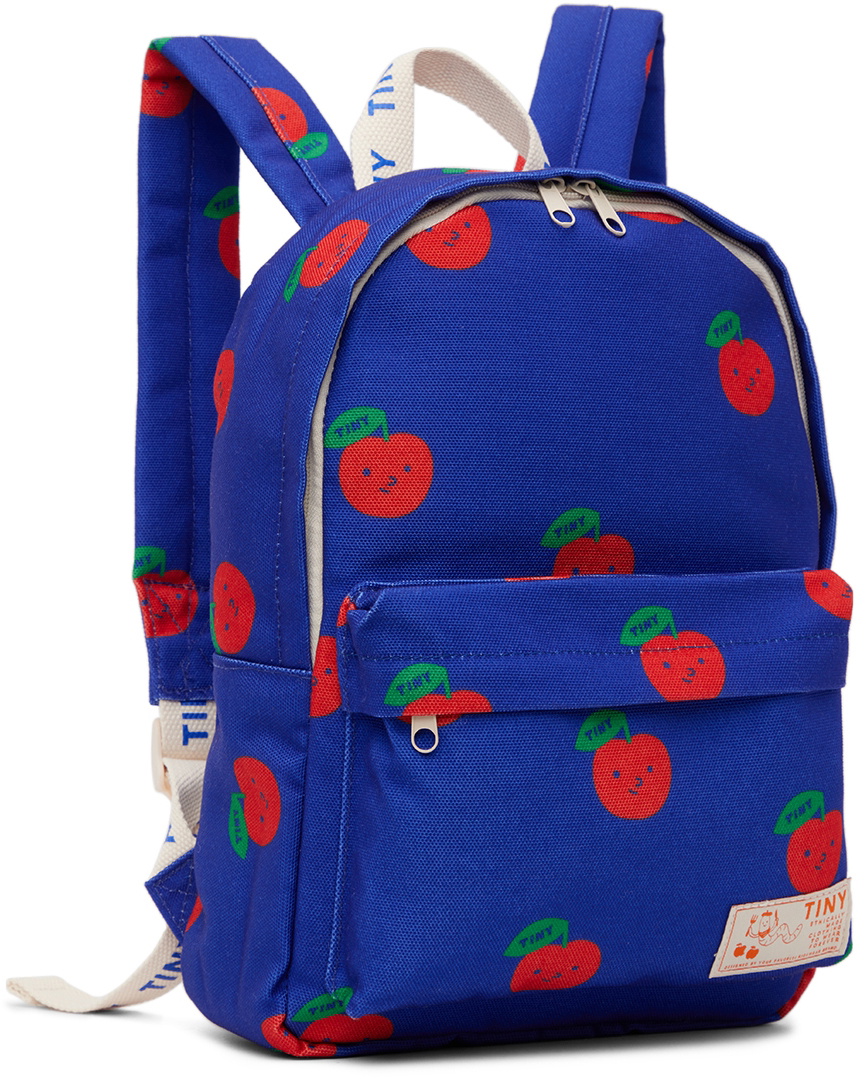 TINYCOTTONS Kids Blue Apples Backpack TINYCOTTONS