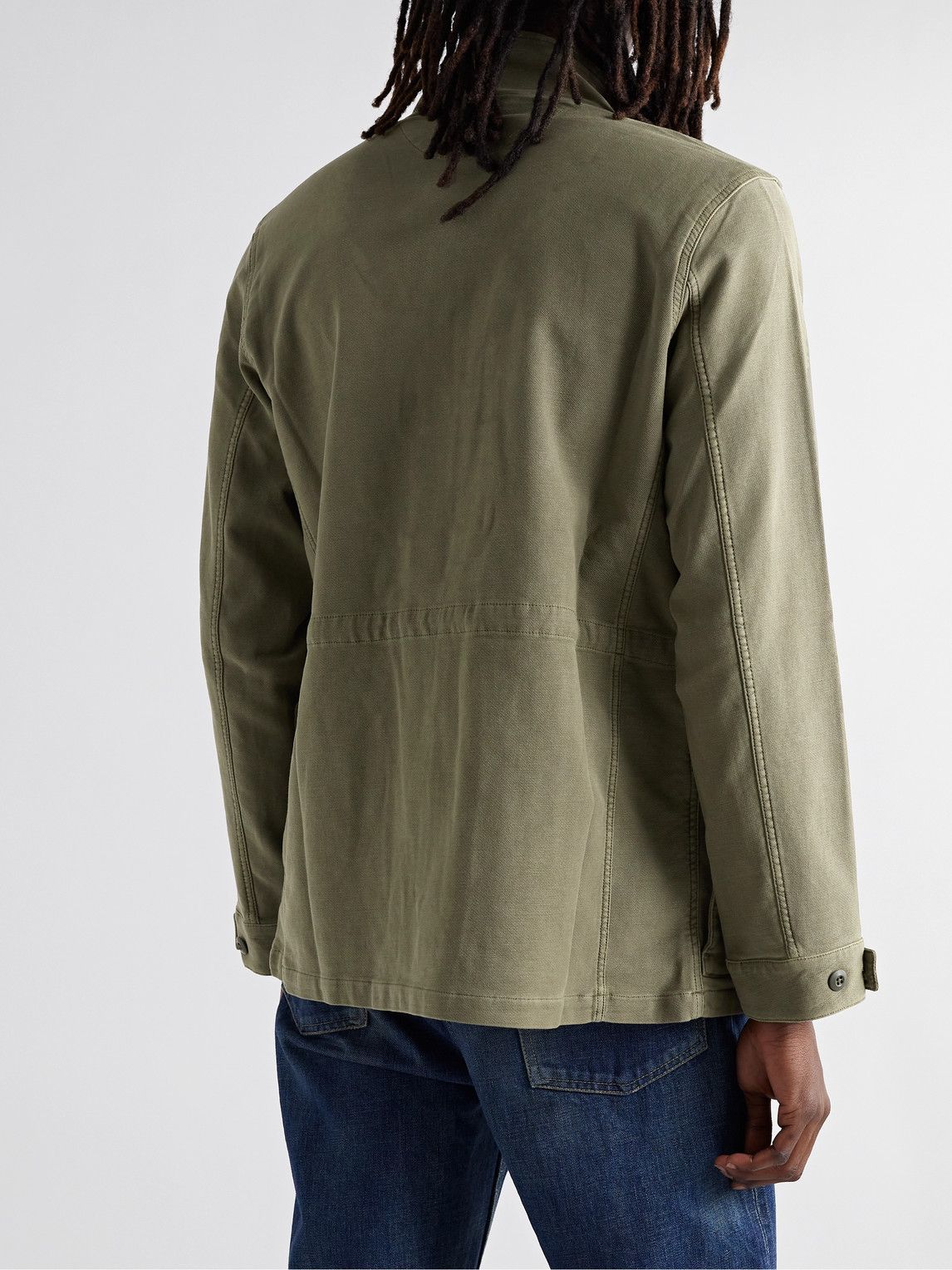 Faherty - M-65 Cotton-Blend Terry Field Jacket - Green Faherty