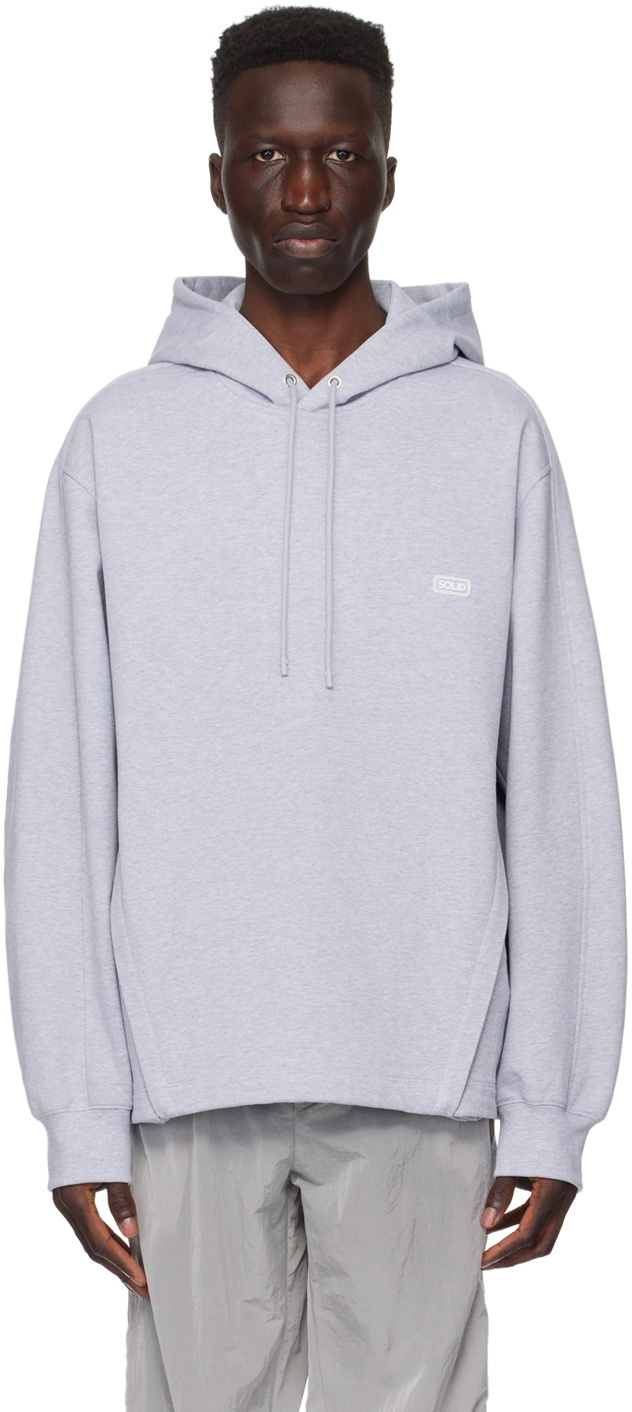 Solid Homme Gray Extension Hoodie Solid Homme