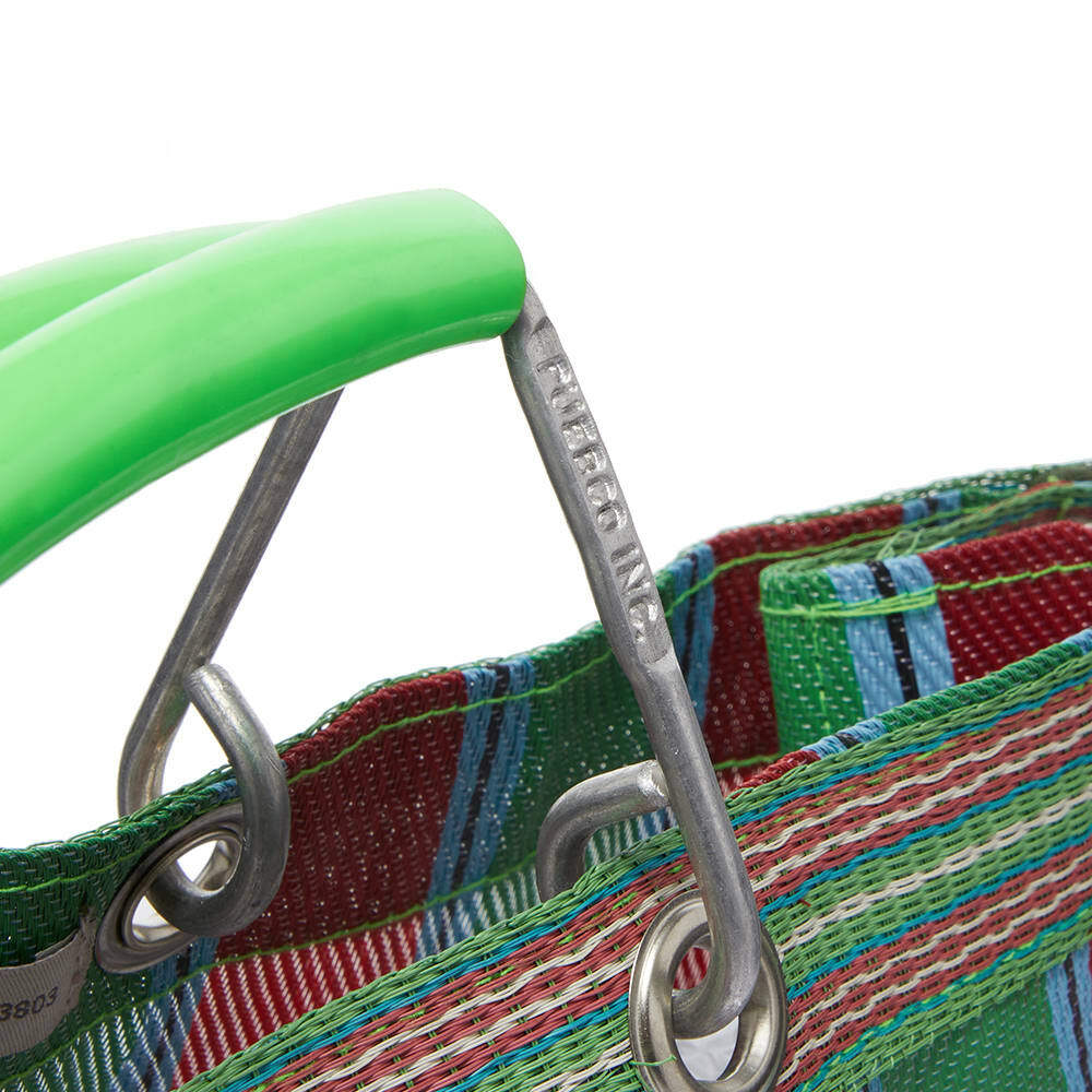 Puebco Recycled Plastic Rectangle Bag in Green/Red Puebco