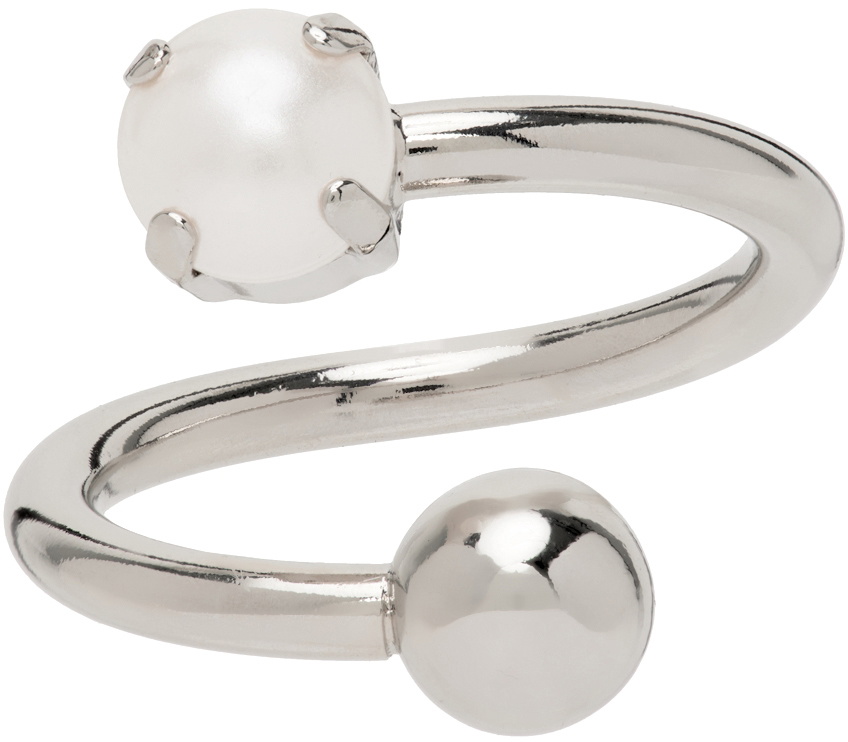 Justine Clenquet Silver Coco Ring Justine Clenquet