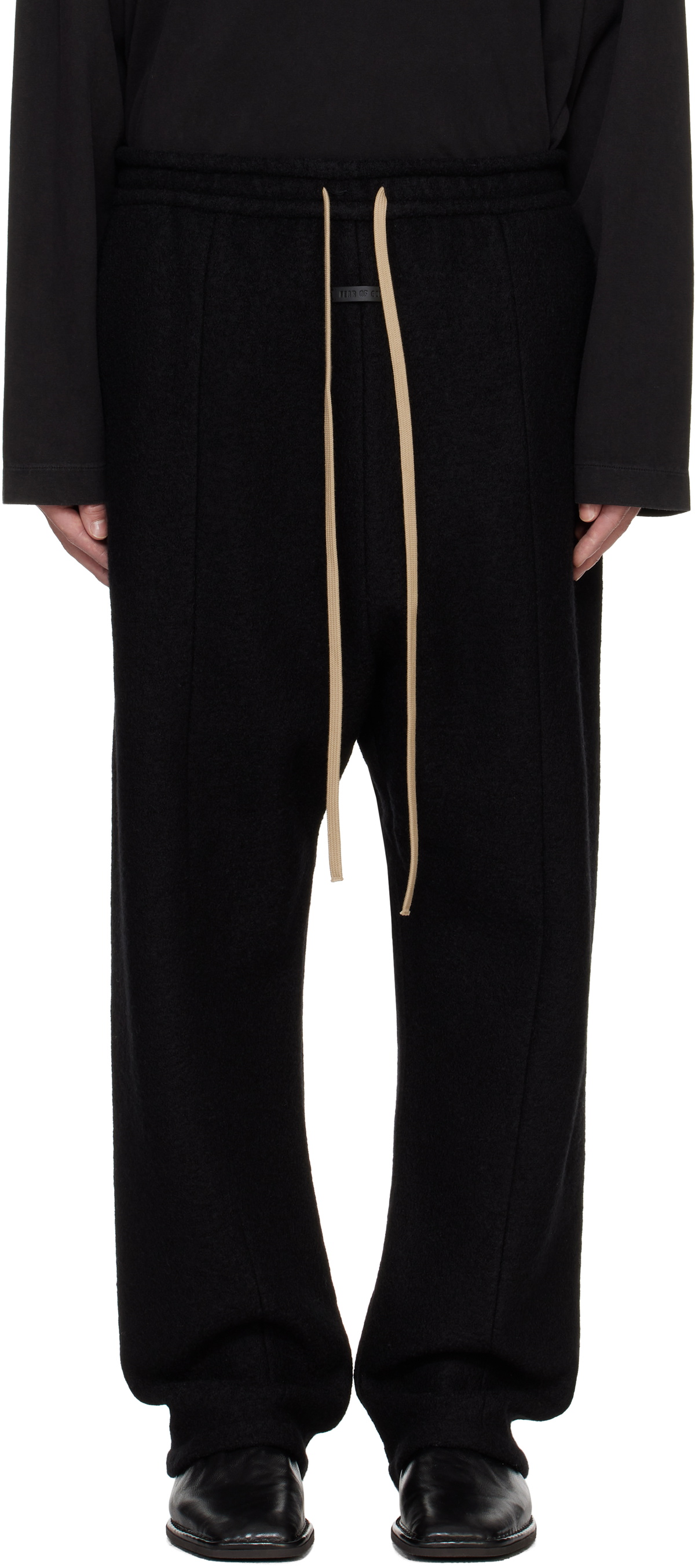 Fear of God Black Boiled Wool Forum Lounge Pants Fear Of God