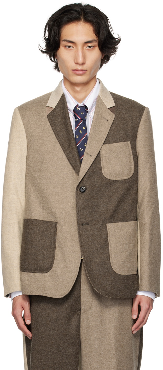Thom Browne Brown Fun-Mix Blazer Thom Browne