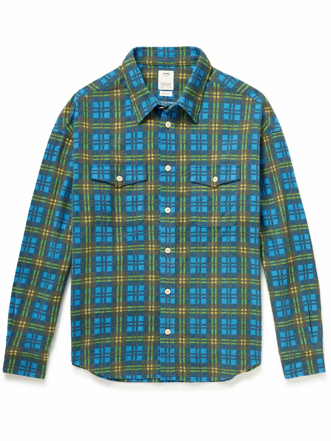 Visvim - Pioneer Checked Cotton-Flannel Shirt - Blue Visvim