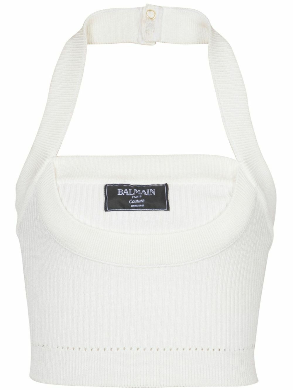 Balmain Ribbed Halterneck Top Balmain