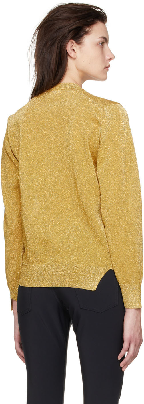 Junya Watanabe Gold Polyester Cardigan Junya Watanabe