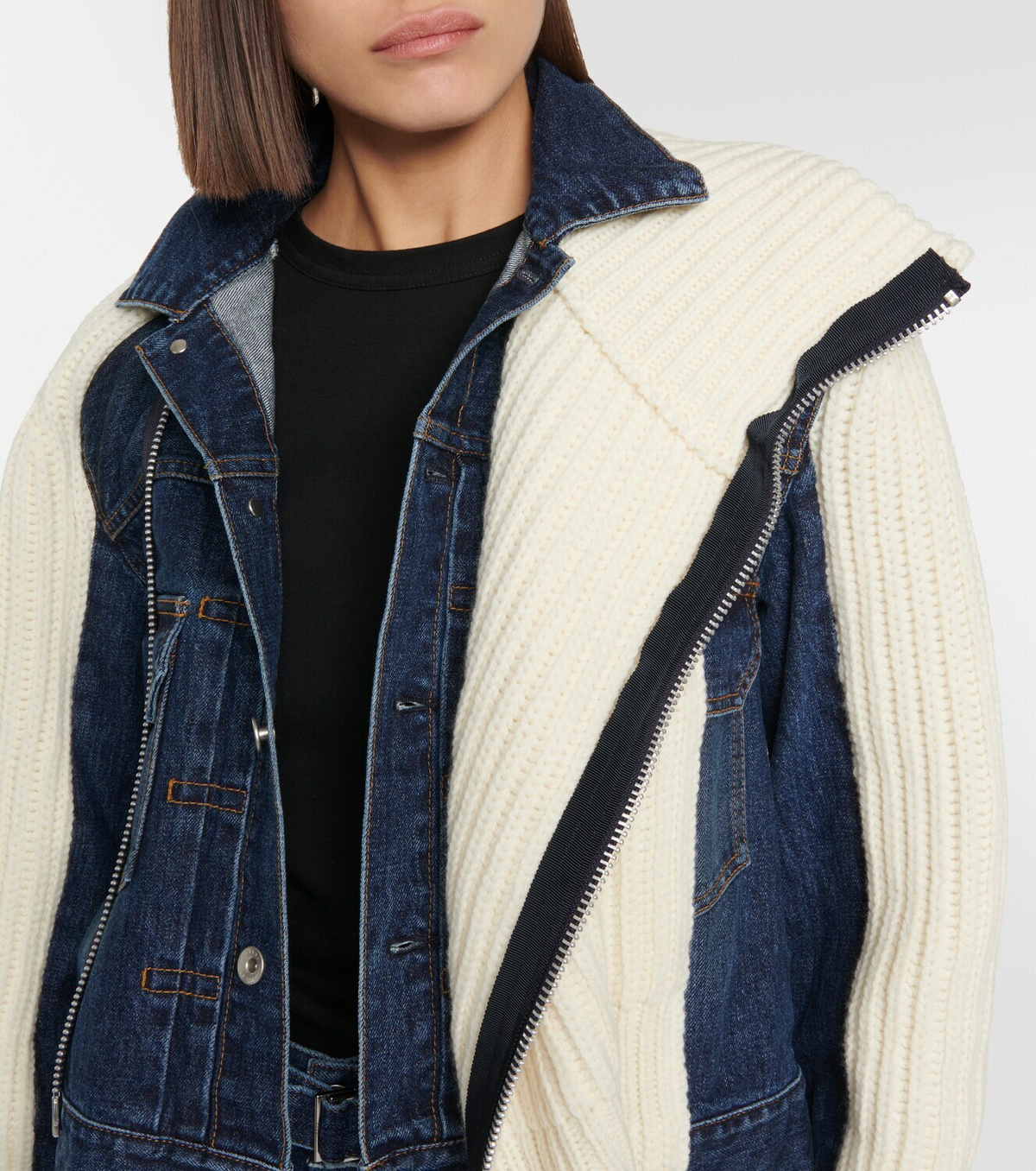 Sacai Hybrid bomber jacket Sacai