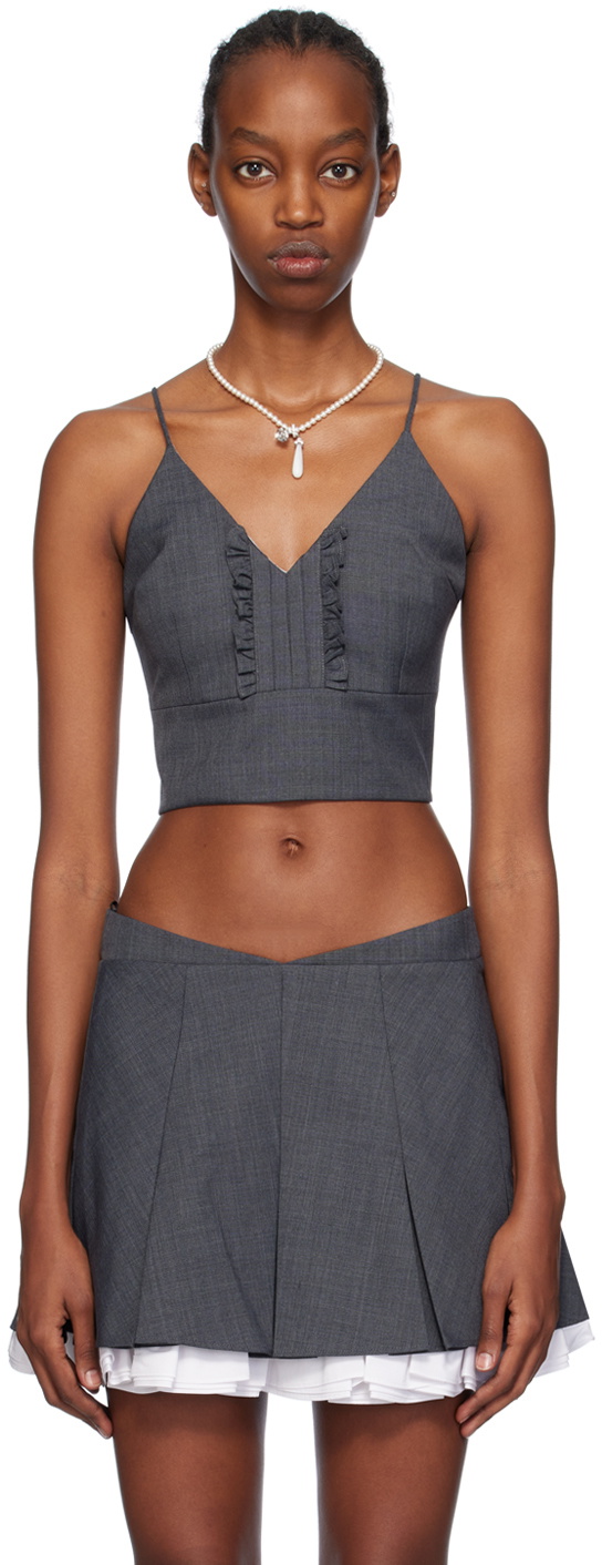 SHUSHU/TONG Gray V-Neck Camisole Shushu/Tong