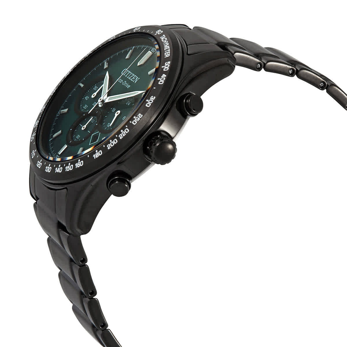 Citizen Eco-Drive Chronograph Green Dial Mens Watch CA4455-86X Citizen