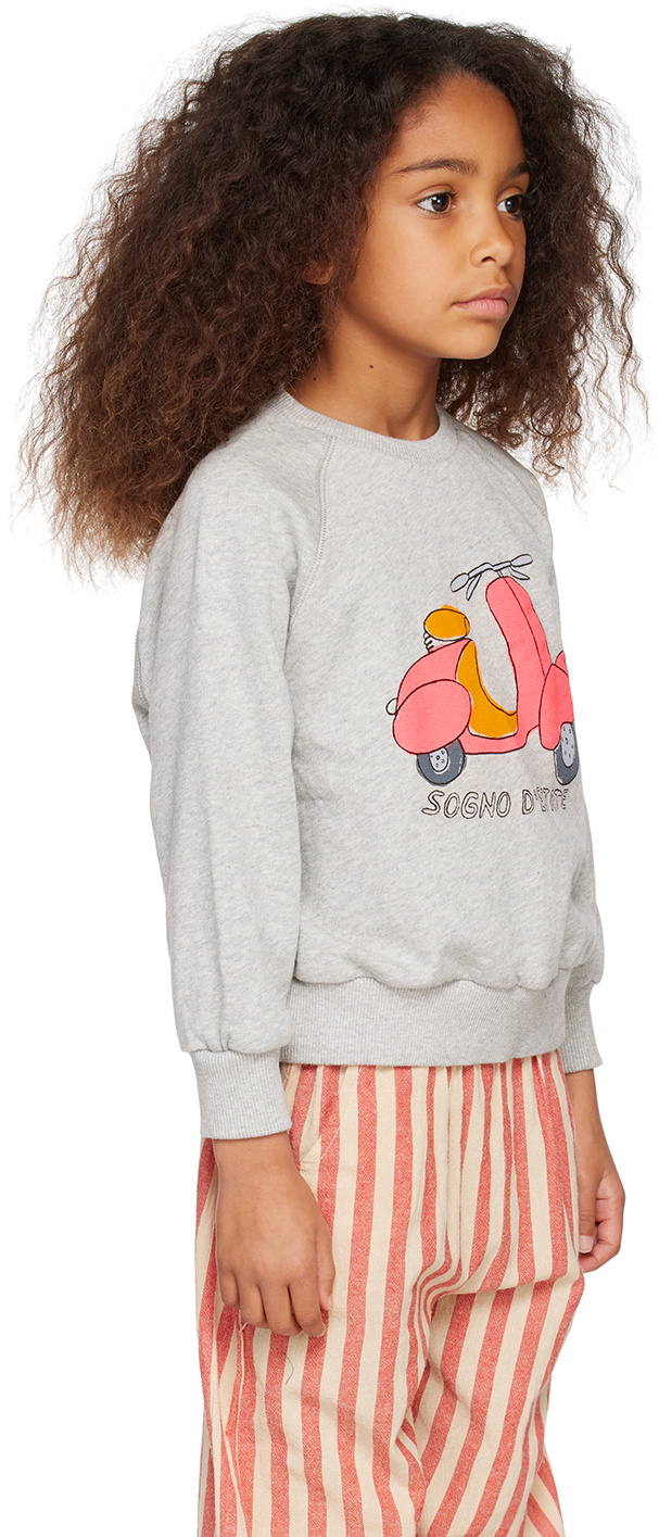 Wander & Wonder Kids Gray Scooter Sweatshirt