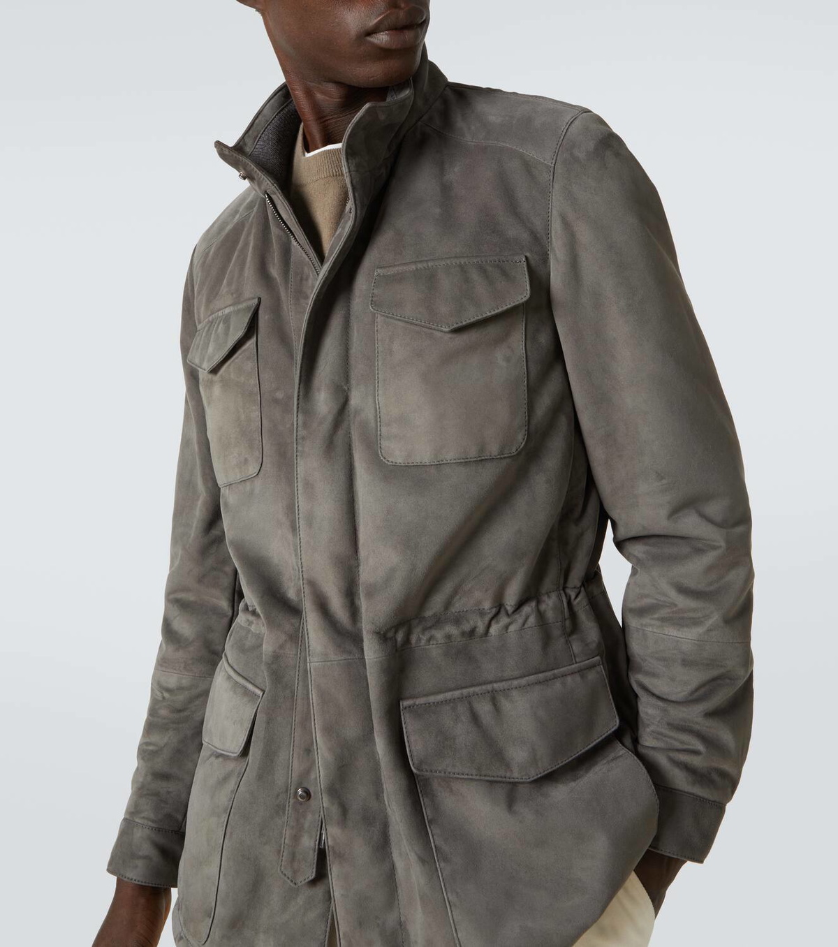Thom Sweeney Suede field jacket Thom Sweeney