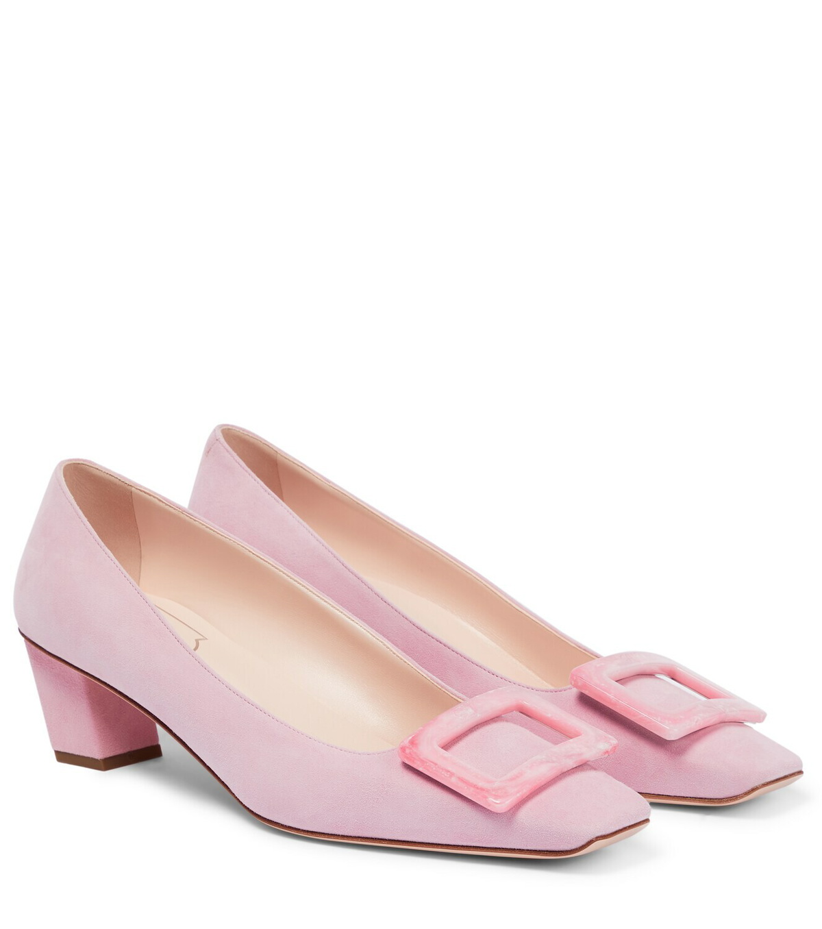 Roger Vivier Belle Vivier suede leather pumps Roger Vivier