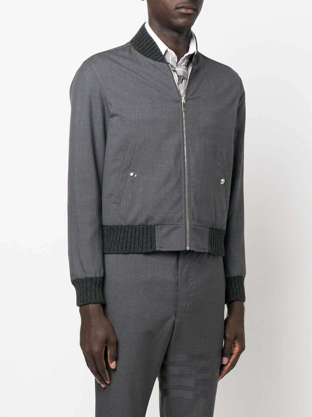 THOM BROWNE - Wool Bomber Jacket Thom Browne