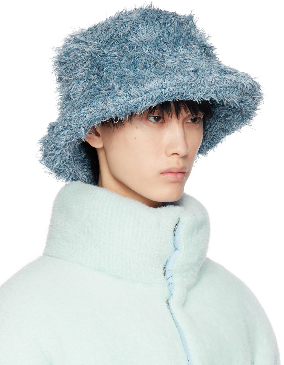 Bonsai Blue Fluffy Fish Bucket Hat Bonsai