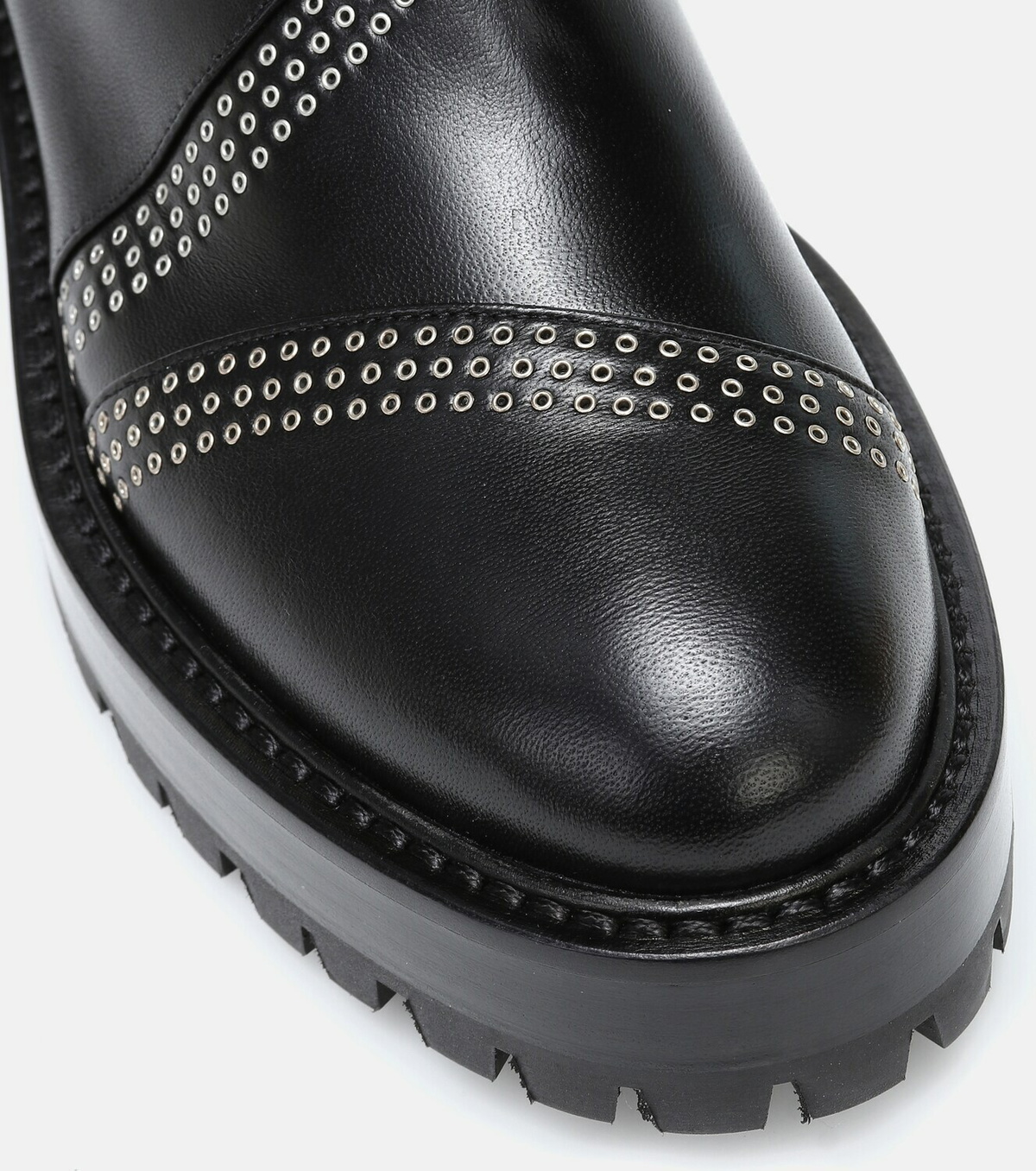 Alaïa Studded leather knee-high boots ALAÏA