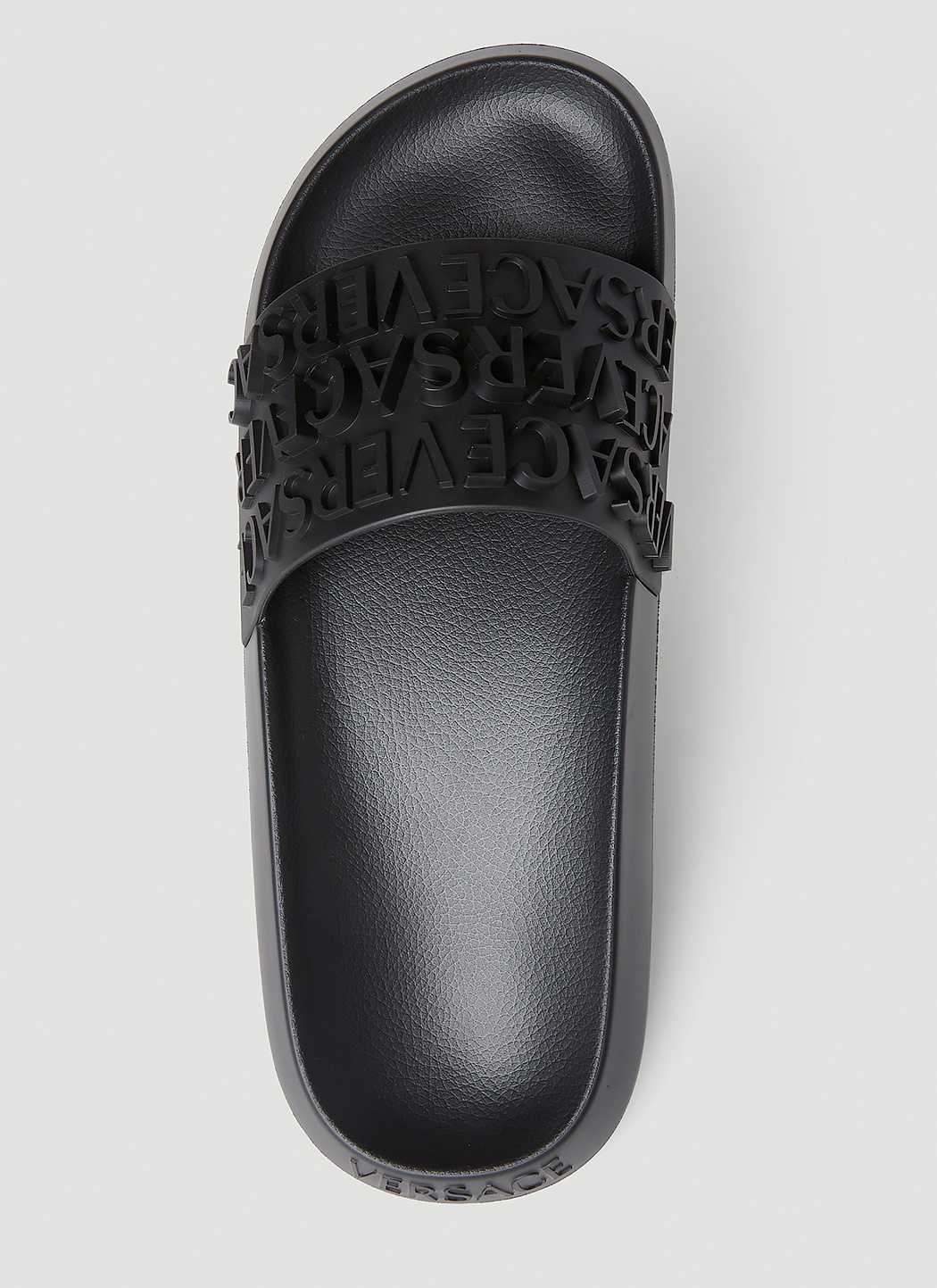 Versace Logo Embossed Slides Versace