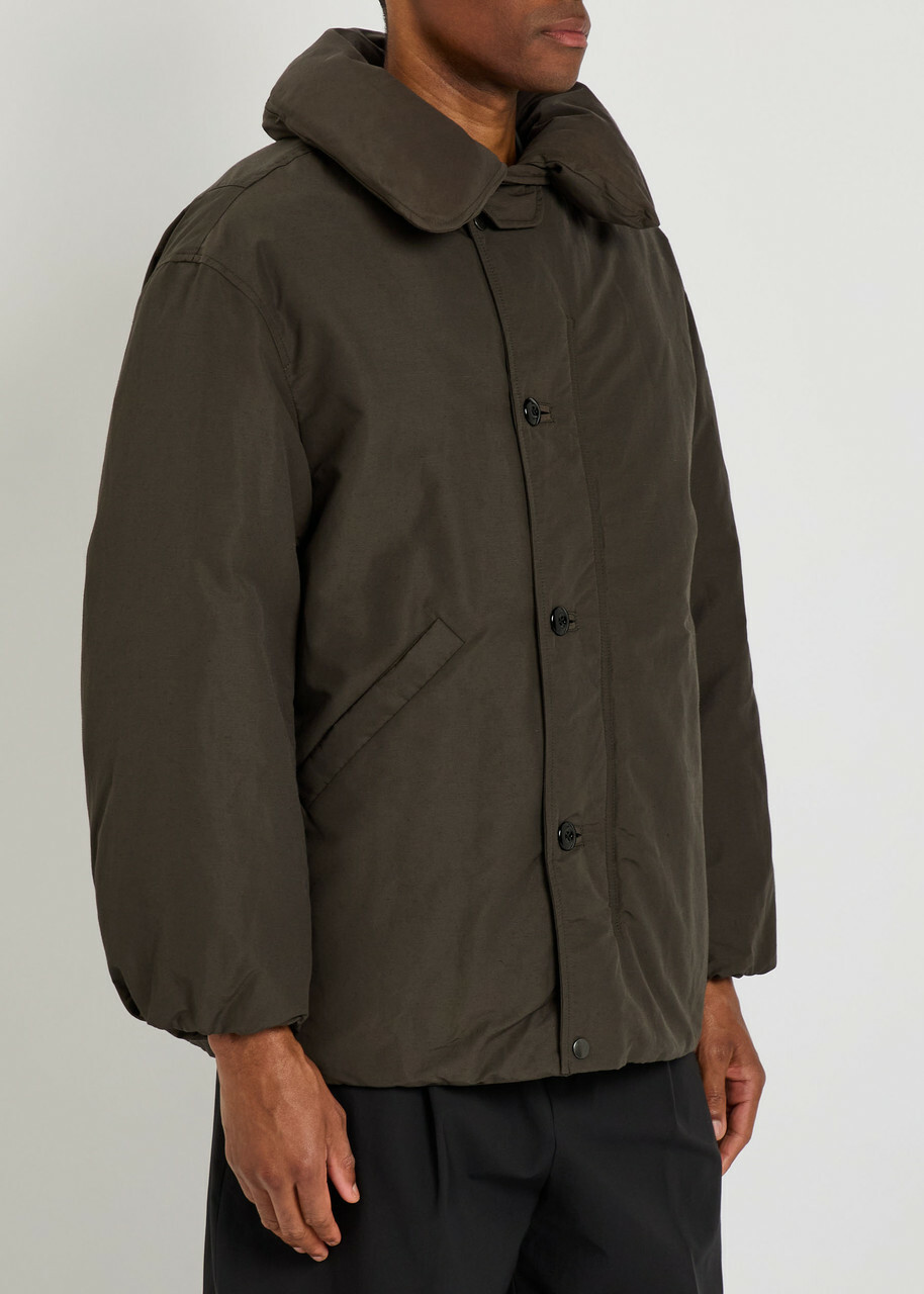 Lemaire Padded Shell Jacket Brown Lemaire