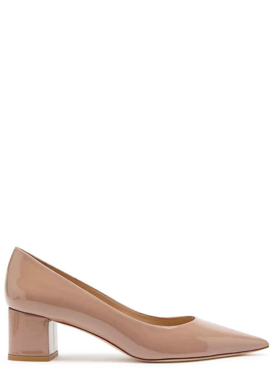 Stuart Weitzman Stuart Power 50 Patent Leather Pumps Stuart Weitzman