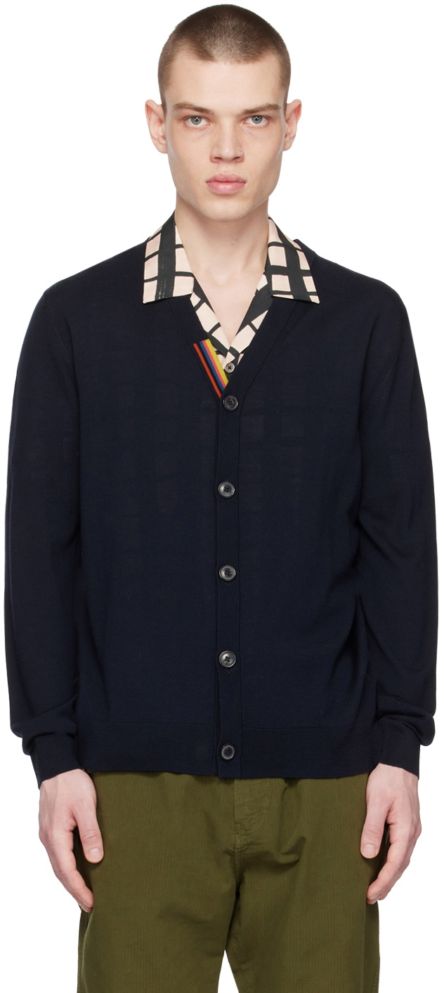 Paul Smith Navy Artist Stripe Cardigan Paul Smith