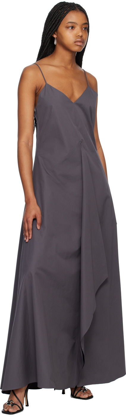 BITE Gray Crisp Midi Dress BITE