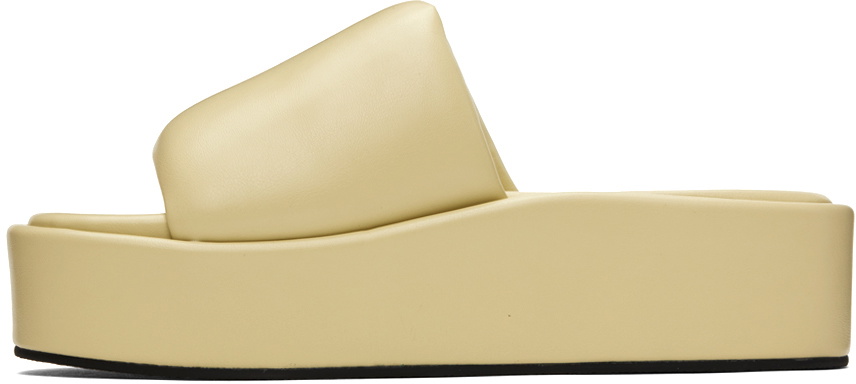 Stand Studio Green Phoebe Flatform Sandals Stand Studio