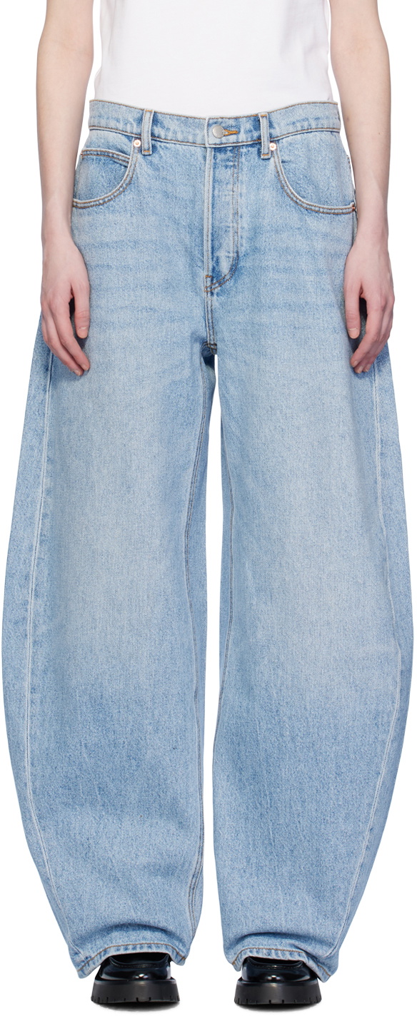 Alexander Wang Blue Oversized Jeans Alexander Wang