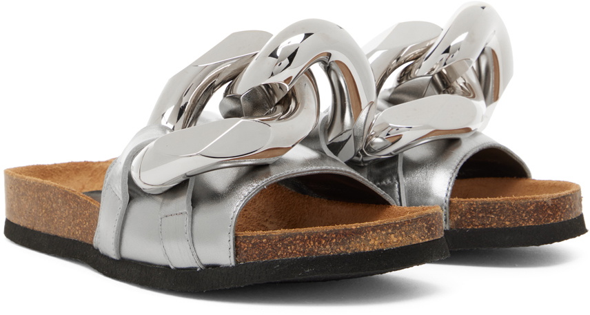 JW Anderson Silver Chain Slides JW Anderson