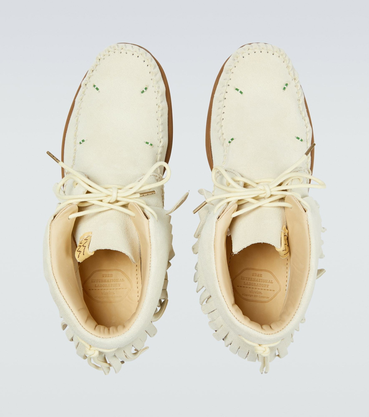 Visvim - FBT fringed suede moccasins Visvim